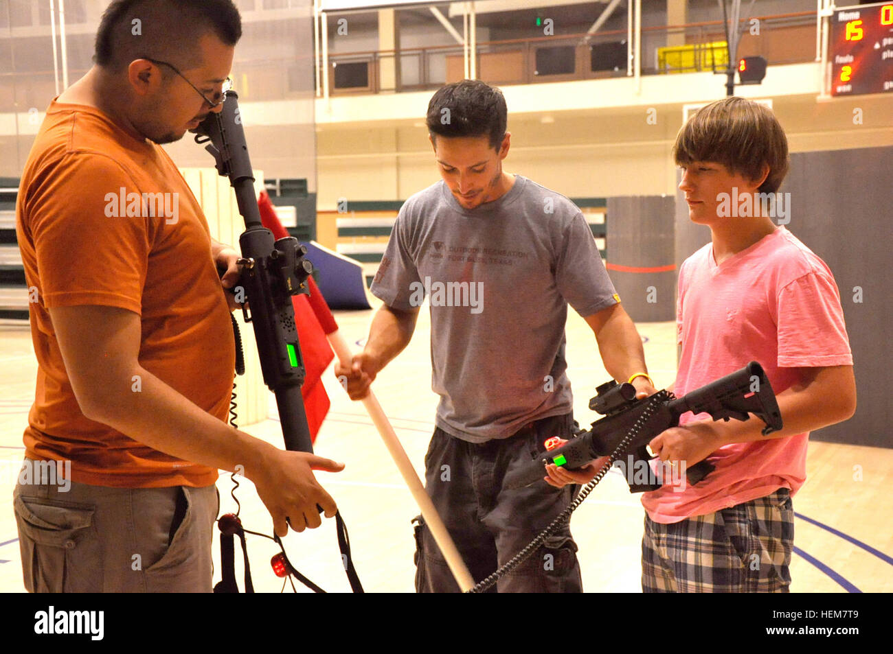 Roman Robles (left) and John Limon, two recreational aids for the Fort ...