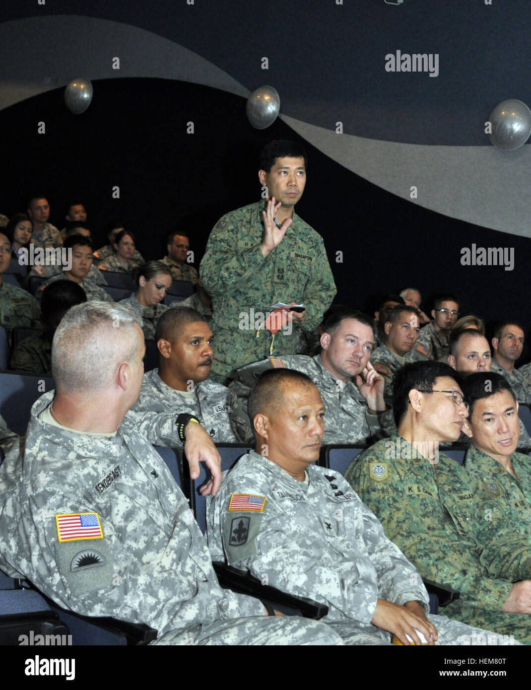 Lt. Col. Lee, Singapore Armed Forces asks for clarification on a point ...