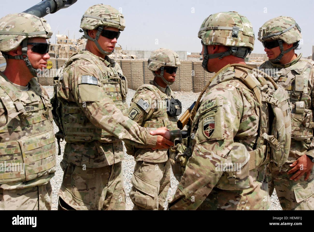 FOB SHANK, Afghanistan -- Command Sgt. Maj. William Johnson, the ...