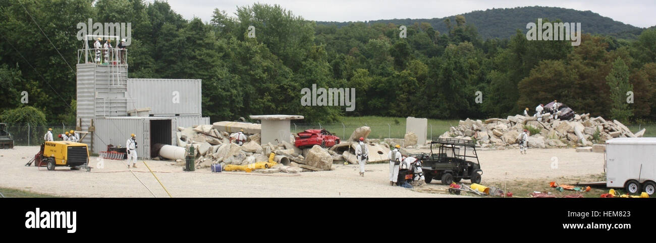 As part of a training exercise, multiple rescue operations are taking ...