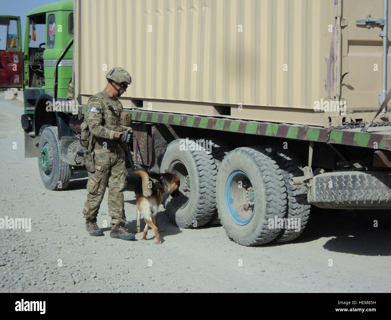 Staff Sgt. Shawn Martinez and Bono, a tactical explosive detection dog ... Staff Sgt. Shawn Martinez and Bono, a tactical explosive detection dog ...