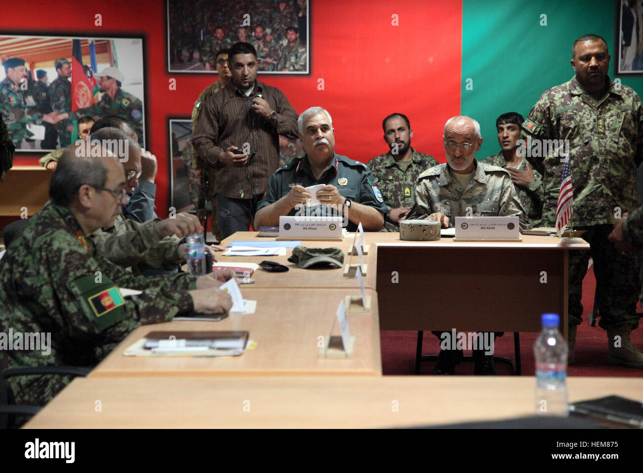 Commanders in the Afghan National Army, Afghan Uniform Police, Afghan ...