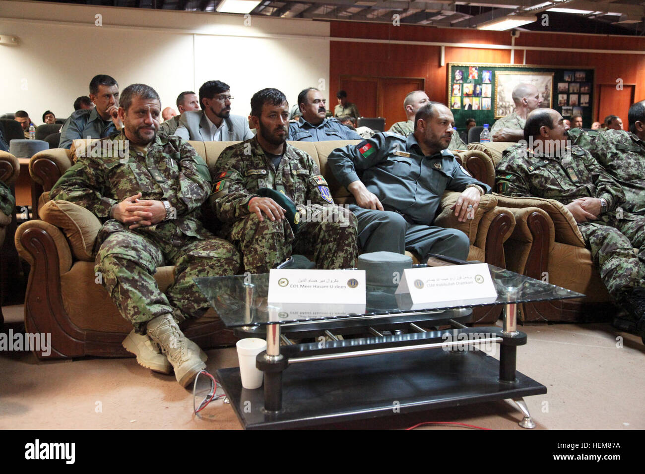 Commanders in the Afghan National Army, Afghan Uniformed Police, Afghan ...