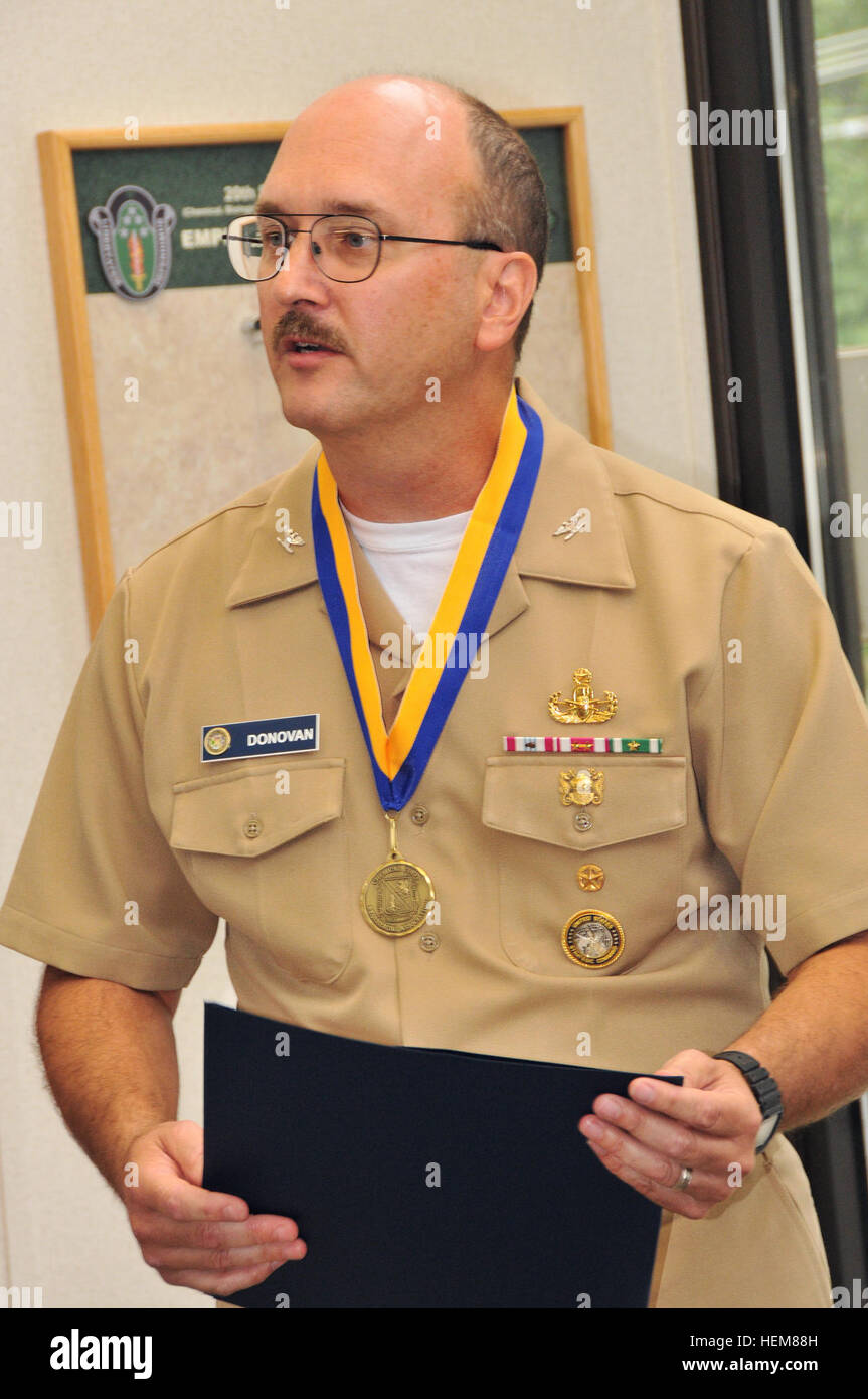 Navy Capt. Dan Donovan was inducted into the Chemical Corps Order of ...