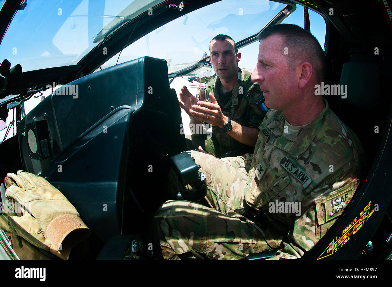 KABUL PROVINCE, Afghanistan - A French Army officer points out the ...