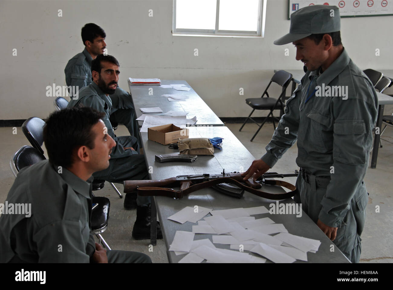 An Afghan Uniform Police Aup Officer High Resolution Stock Photography ...
