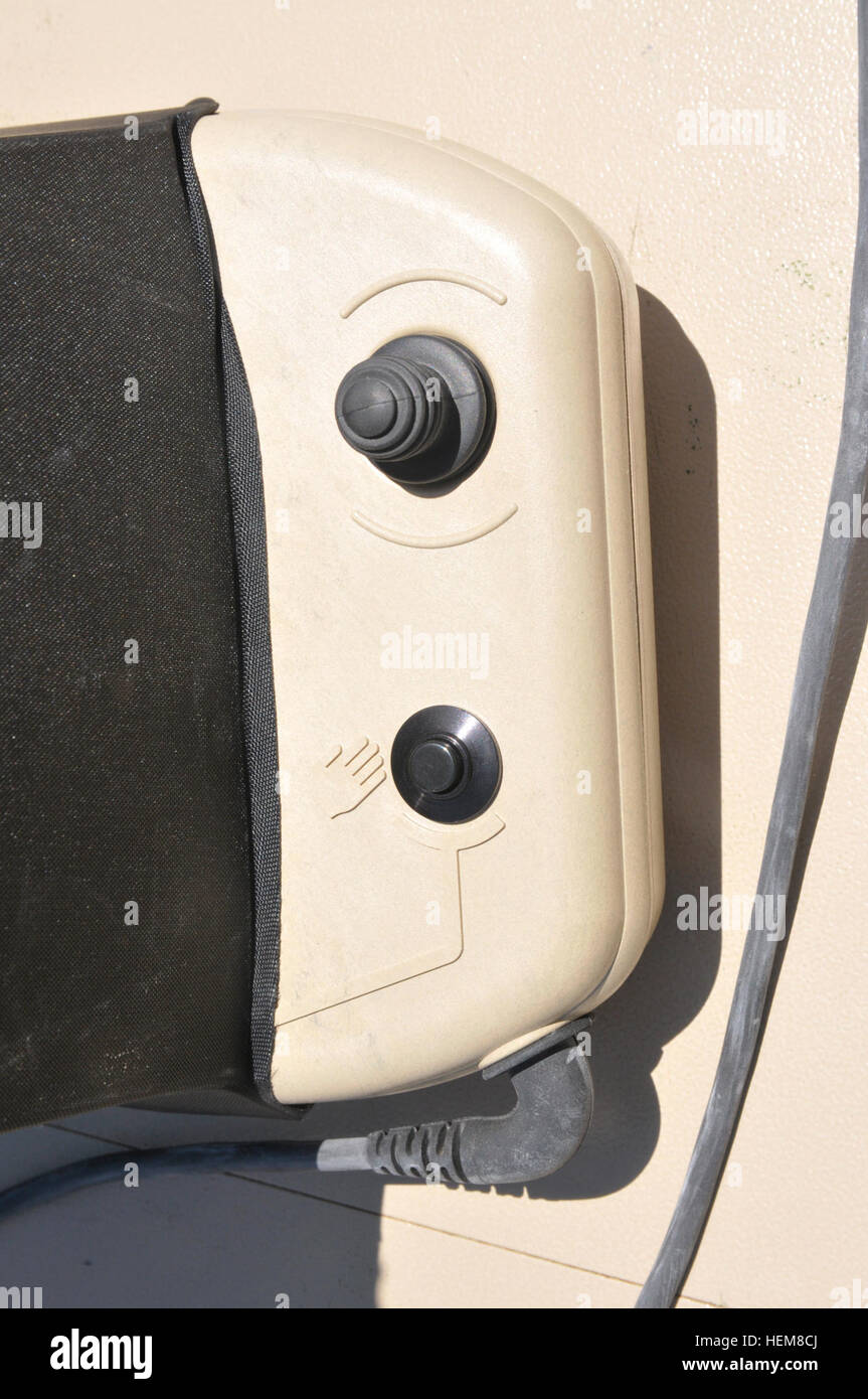 The top button on the right of the hand controller for a Raven allows a ...