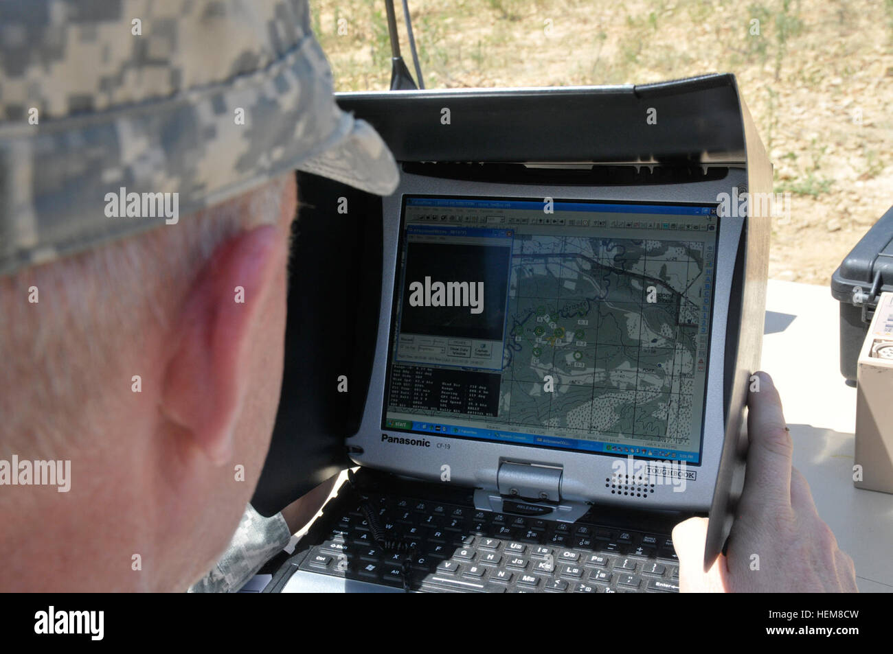 U.S. Army Sgt. Brian Randolph of Wichita, Kan., with the Army Reserve's ...