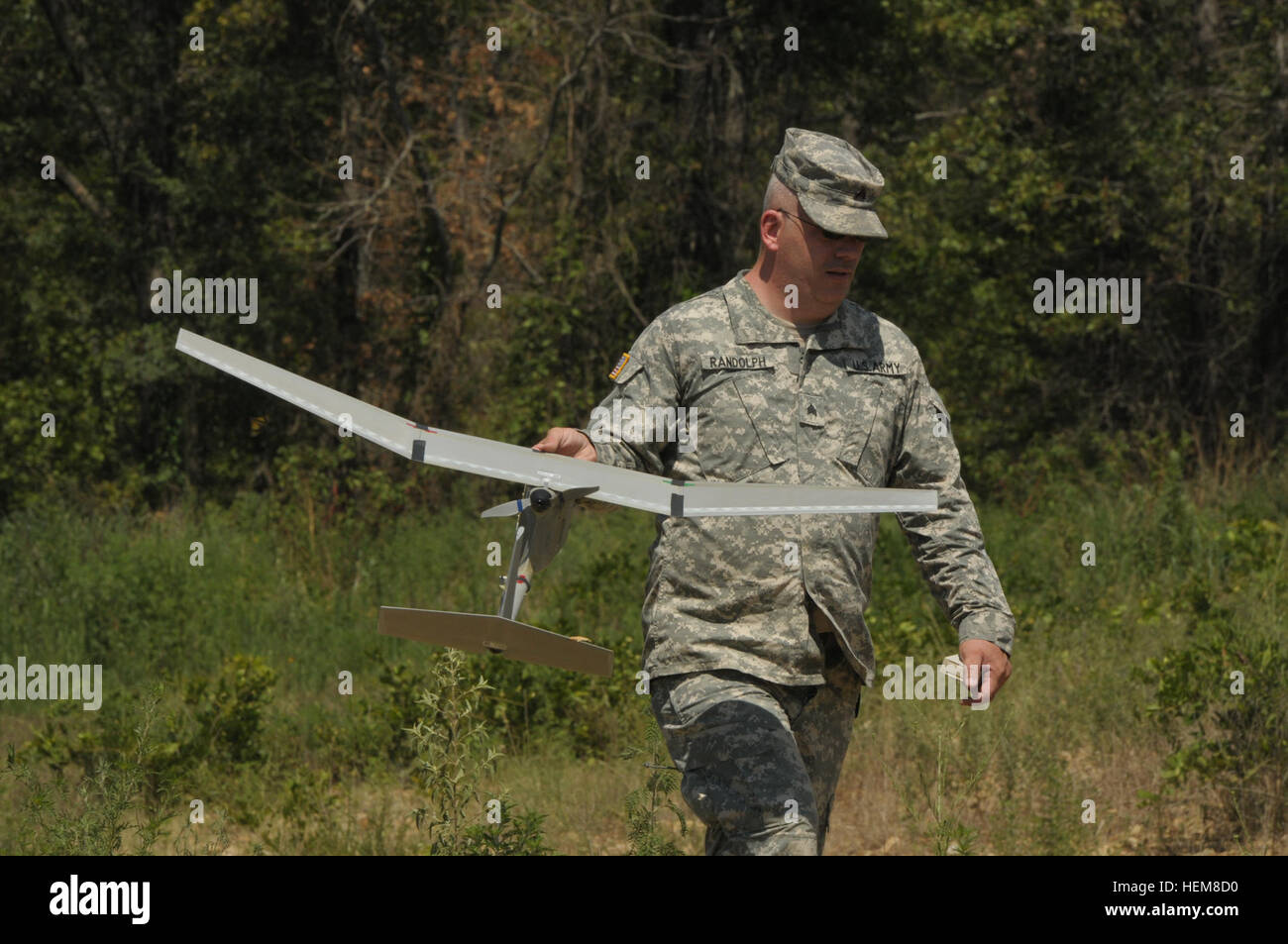 Sgt. Brian Randolph of Wichita, Kan., and a member of the Army Reserve ...