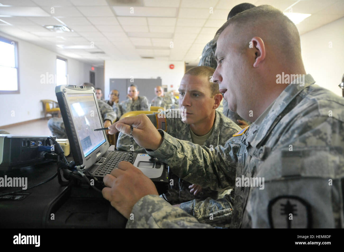 U.S. Army Sgt. Brian Randolph of Wichita, Kan., with the Army Reserve's ...