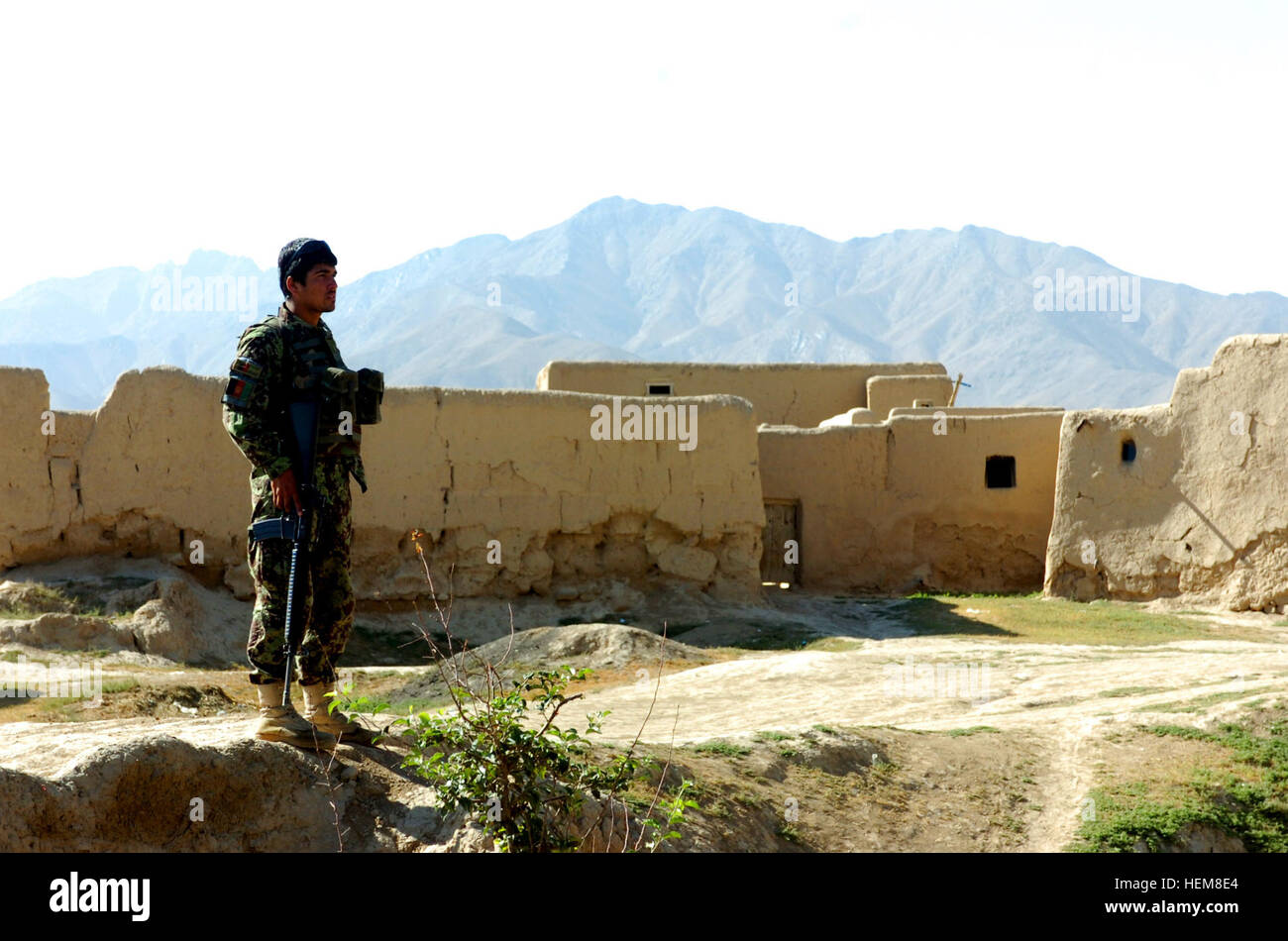 LOGAR PROVINCE, Afghanistan -- A soldier from 4th Company, 3rd Kandak ...