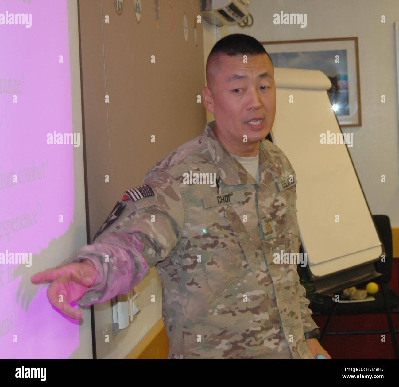Maj. Edward Choi, the brigade chaplain for Combined Task Force ...