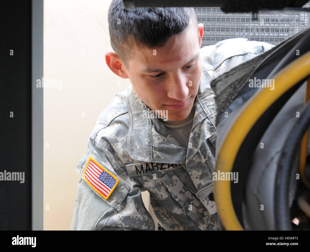 Spc. Tyler Marzan, a native of Wahiawa, Hawaii, and an 11th Theater ...