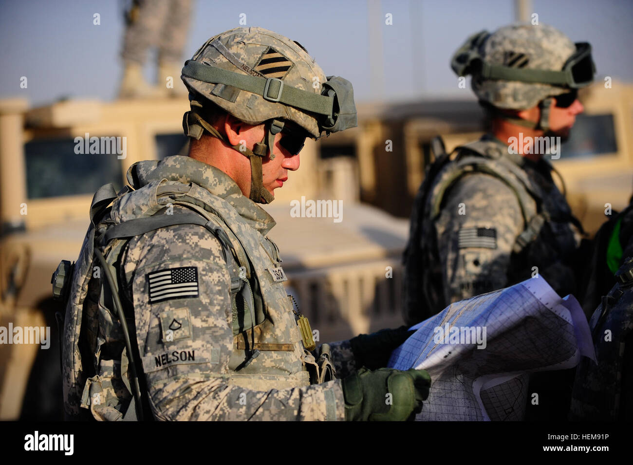 Soldiers conduct mounted land navigation training at Camp Buehring ...