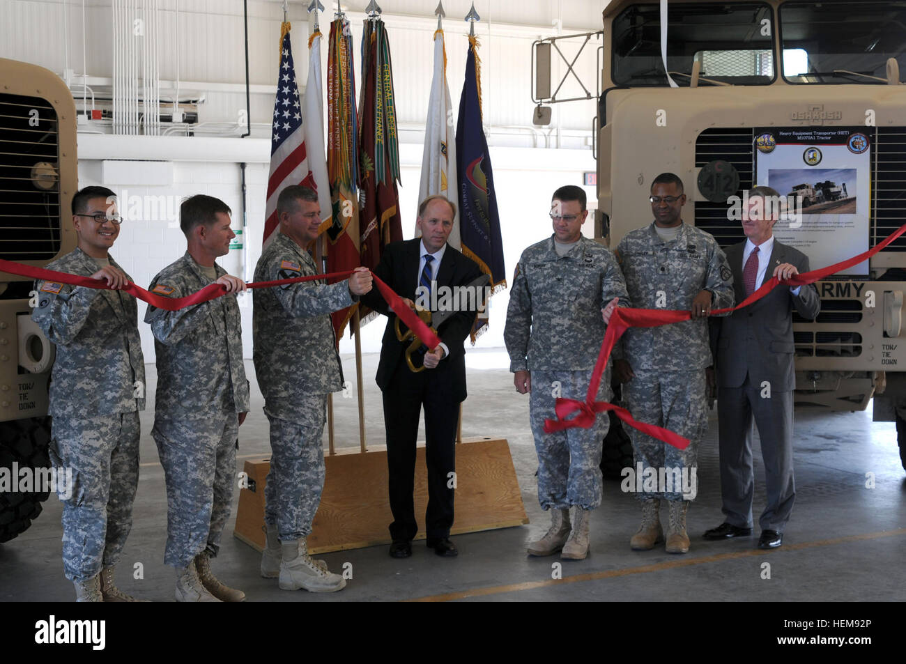 Leaders of the 4th Sustainment Brigade, 180th Transportation Battalion ...