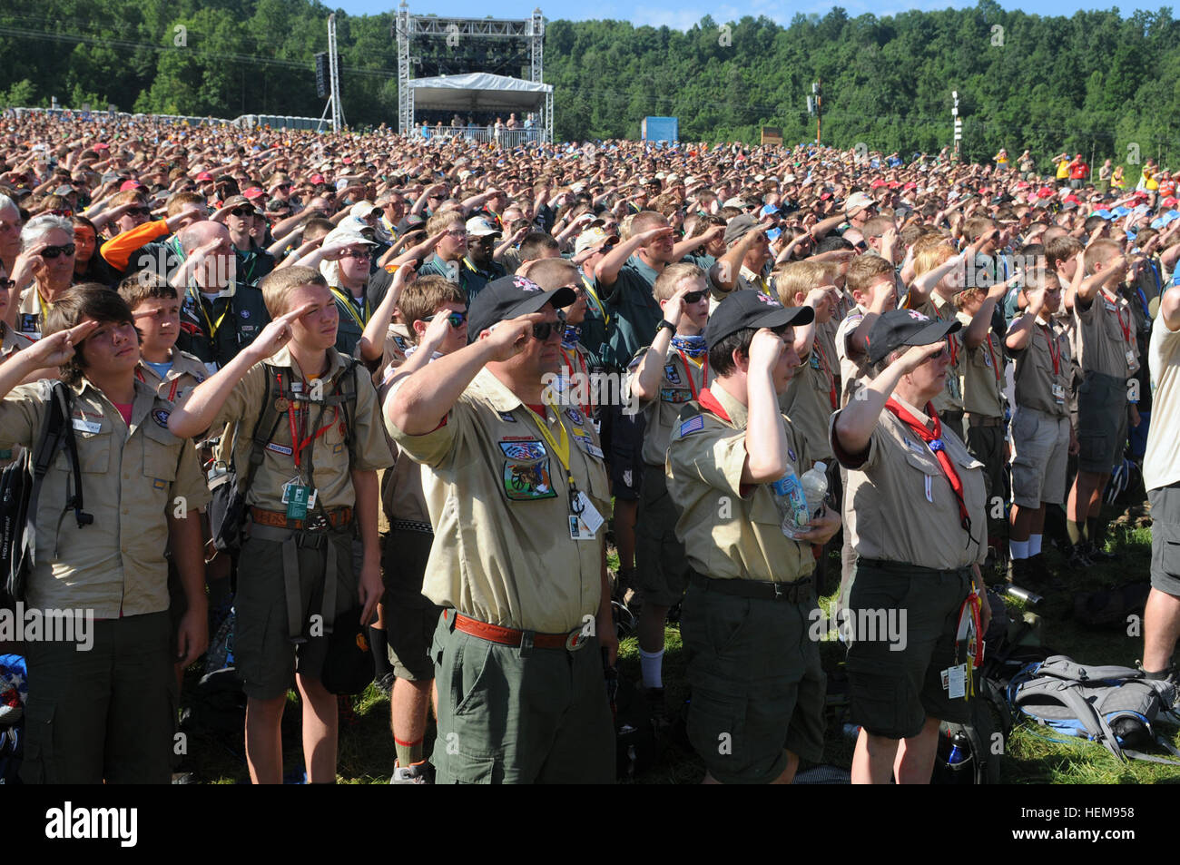 Scouts and salute hi-res stock photography and images - Alamy