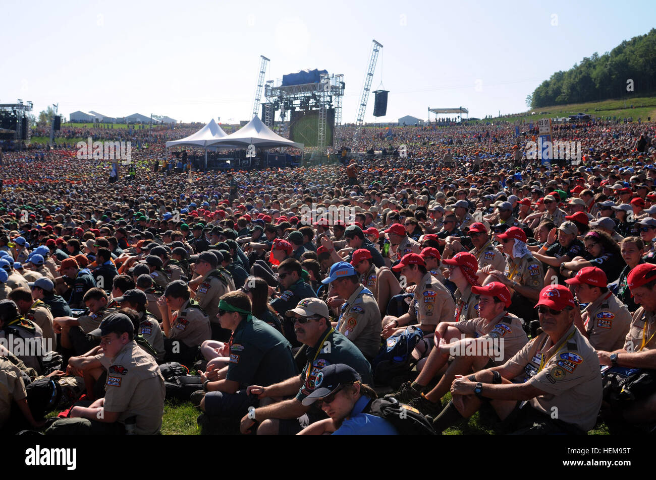 Thousands of scouts attended the opening ceremony of the 2013 National ...