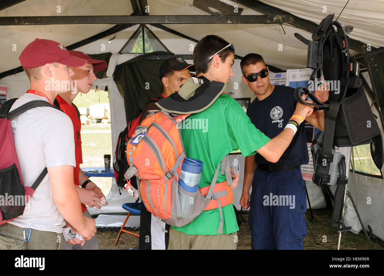 Coast Guard Seaman Isaac H. Levi with the Station Chetco River in ...