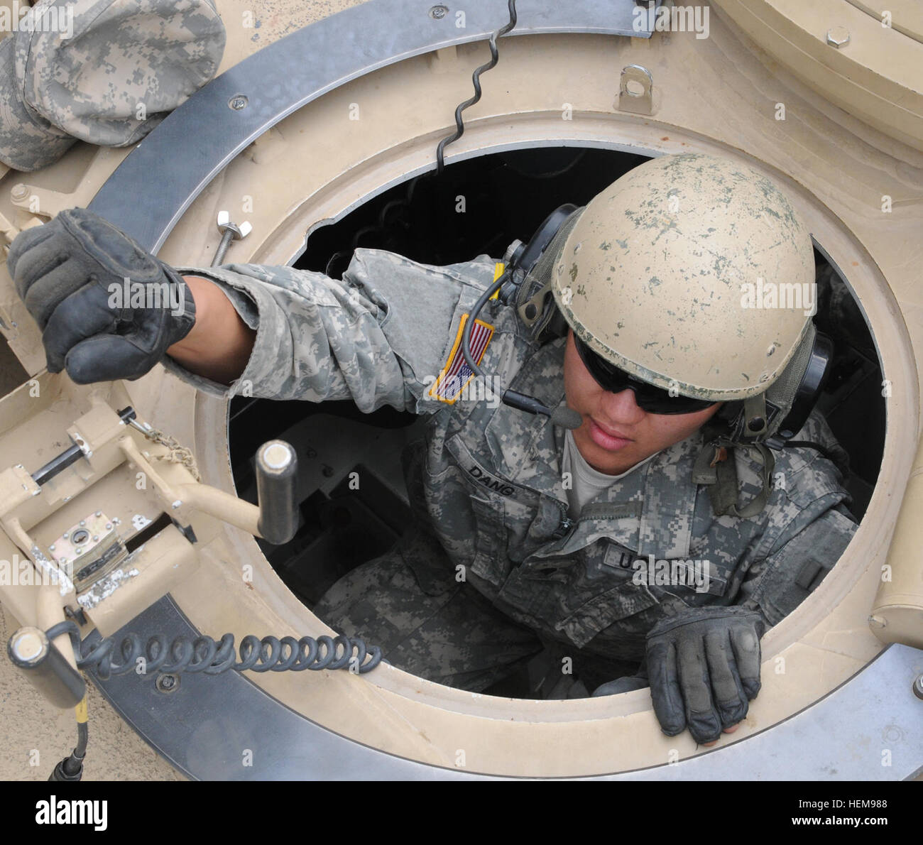 Spc. Antony Dang, armor crewman, Headquarters and Headquarters Company ...