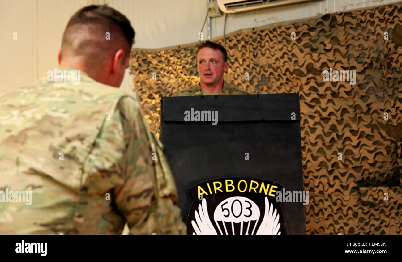 LOGAR PROVINCE, Afghanistan – U.S. Army 1st Lt. Sean Rosenberg with B ...