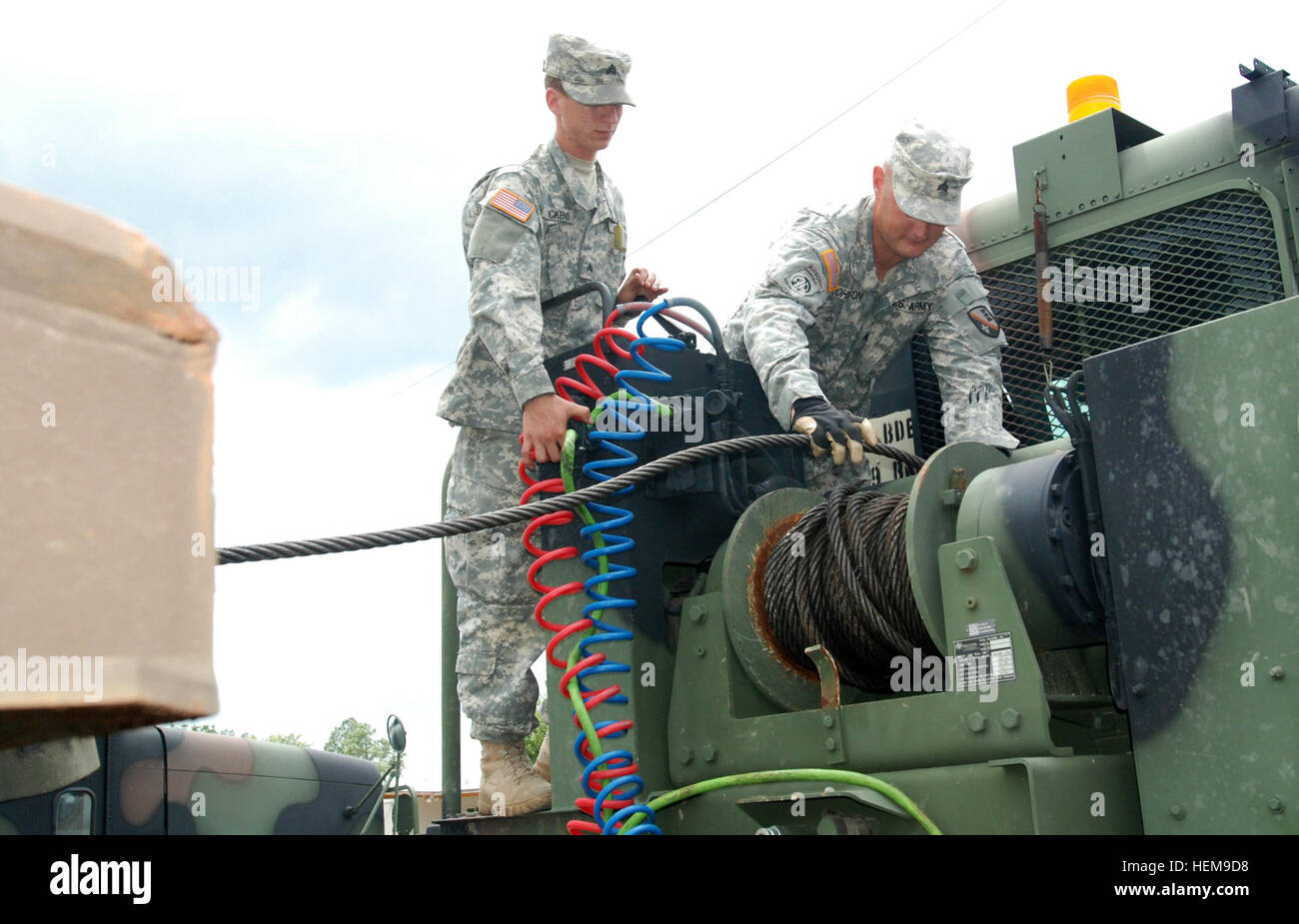 U.S. Army Sgts. Micah Pickens and Joshua Johnson, both with the 922nd ...