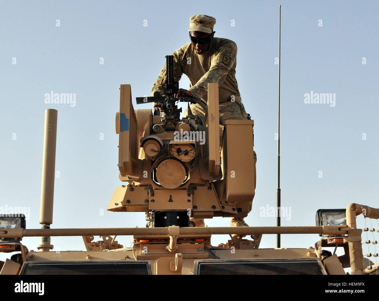 Spc. Troy D. Lapierre, a gunner with the 25th Transportation Company ...