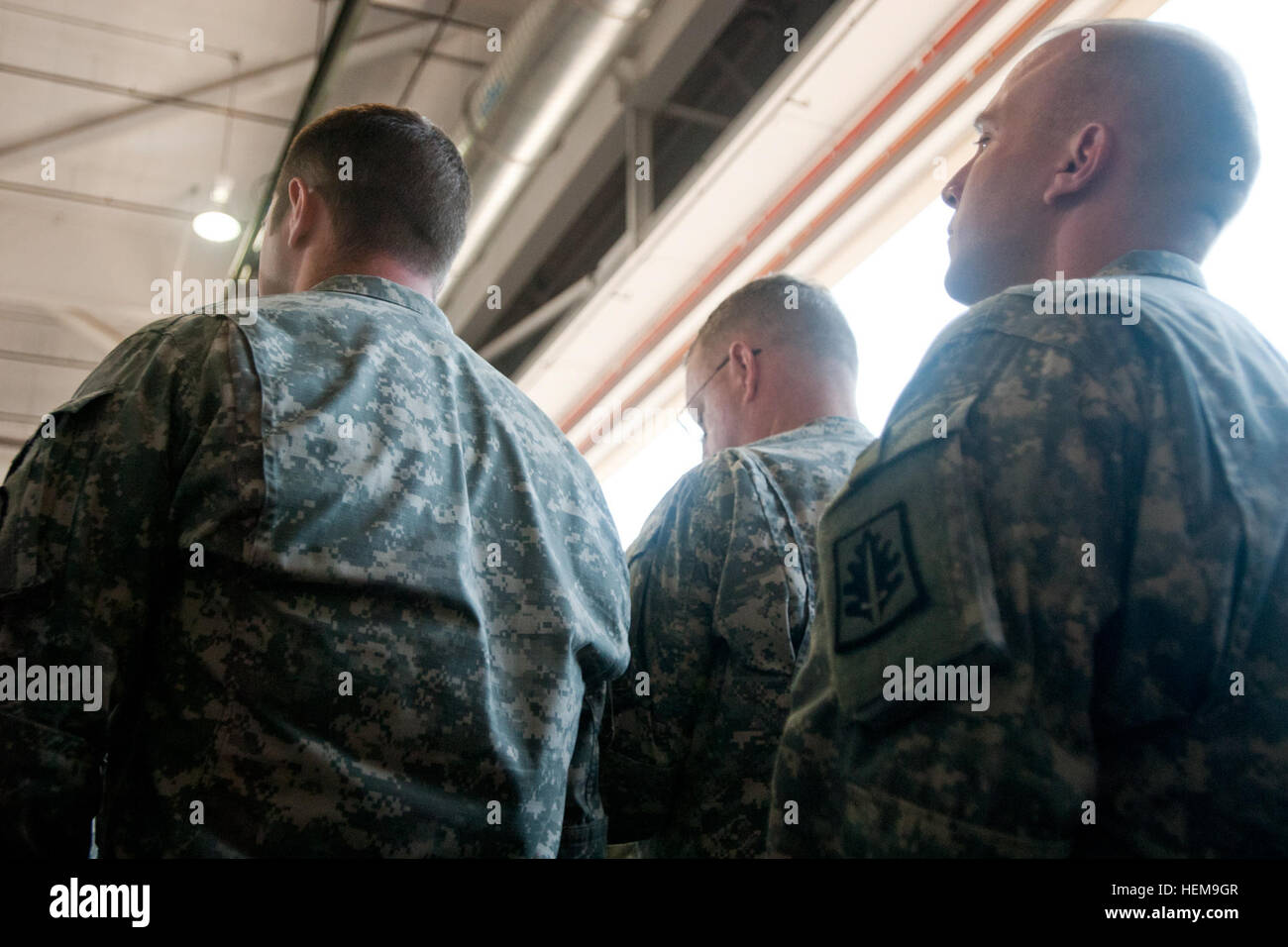 Soldiers of the 333rd Military Police Brigade listen to President ...