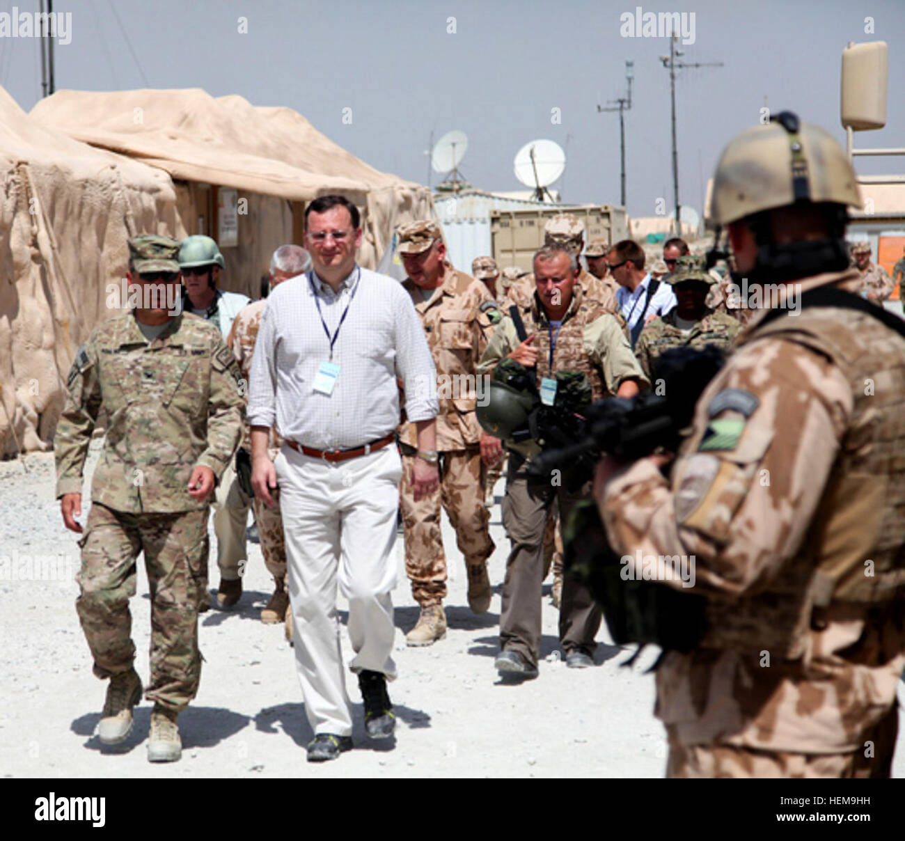 LOGAR PROVINCE, Afghanistan -- Prime Minister of the Czech Republic ...