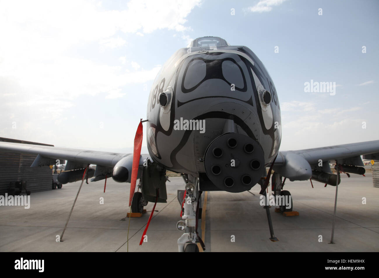 An A-10 Thunderbolt II assigned to the 455th Air Expeditionary Wing ...