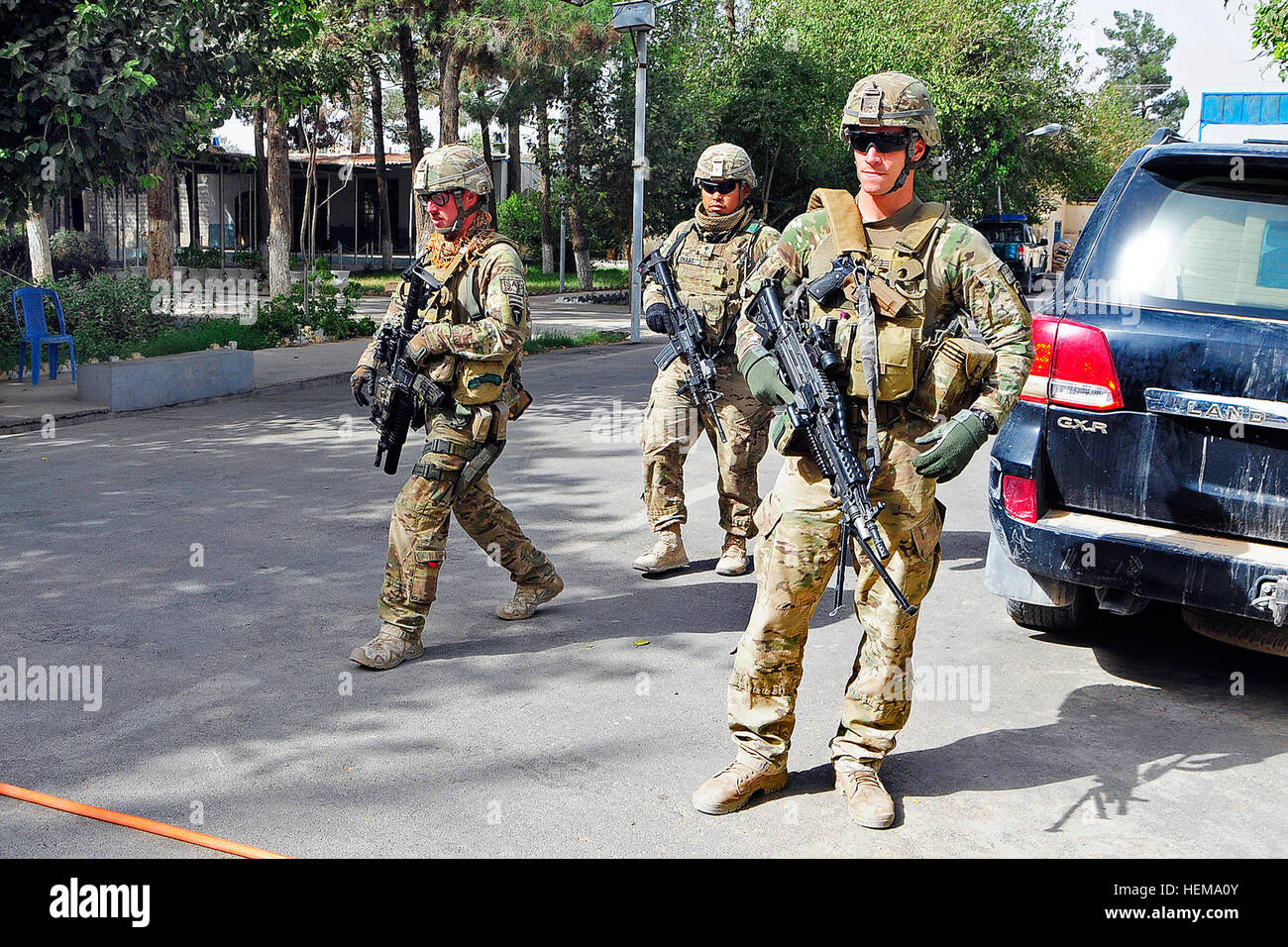 U.S. Army National Guard security force members of Provincial ...