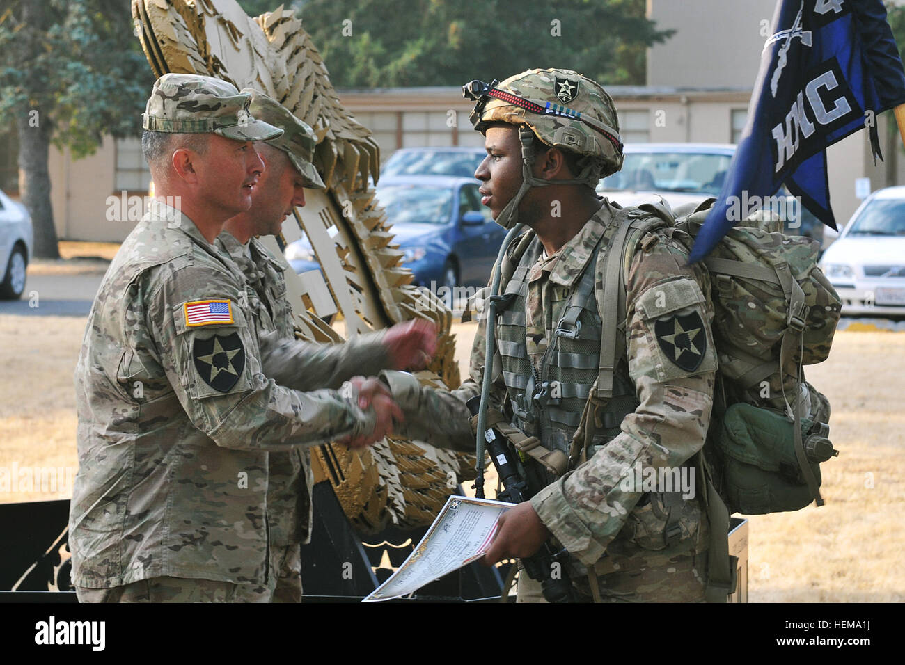 Soldiers of the 4th Stryker Brigade, 2nd Infantry Division complete the ...