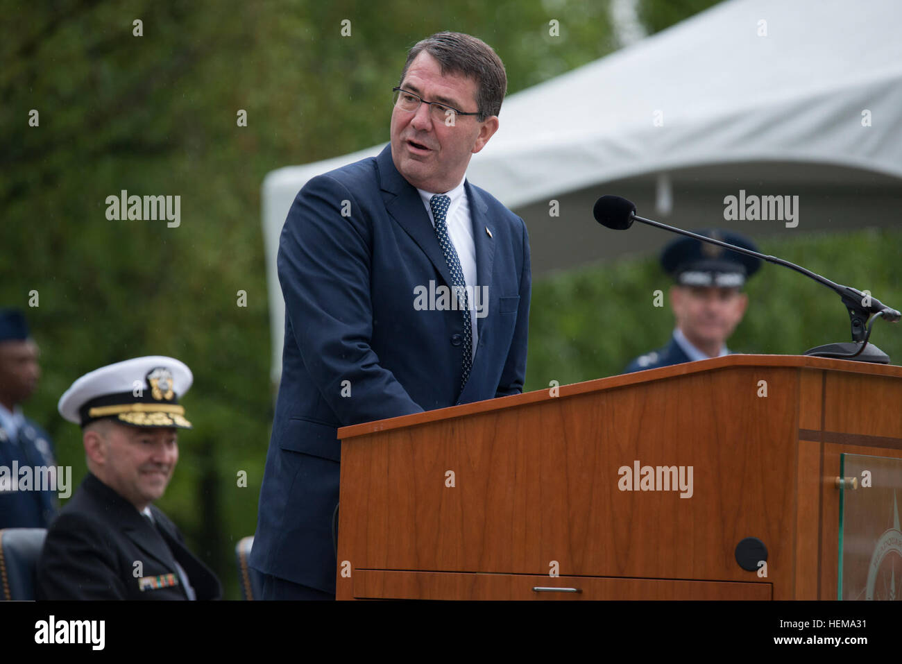 Dr. Ashton B. Carter, the deputy secretary of defense, addresses the ...