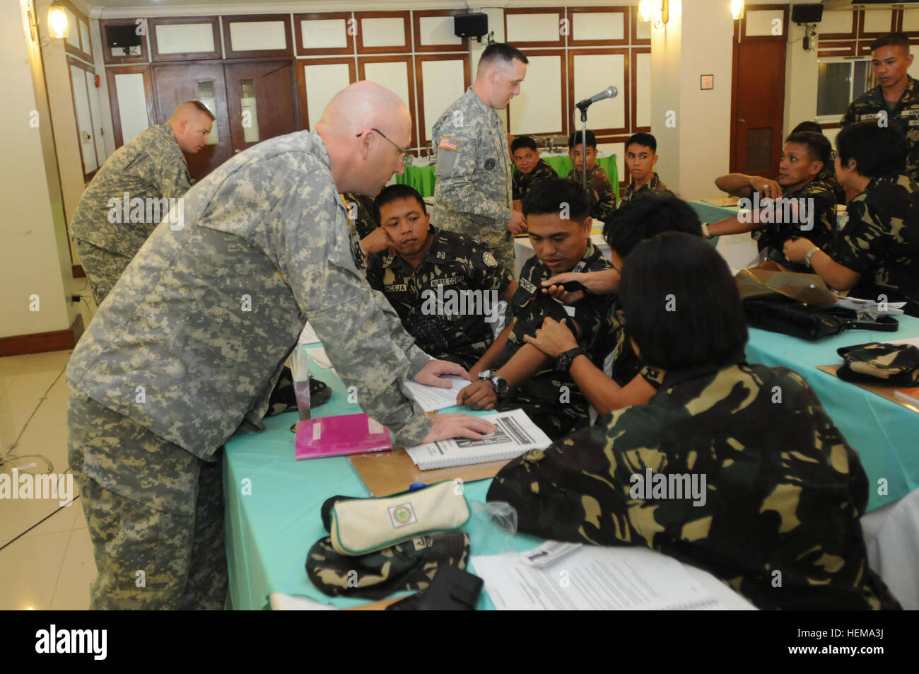 Master Sgt. Rodney Cowden (left front), combat medic, 18th Medical ...