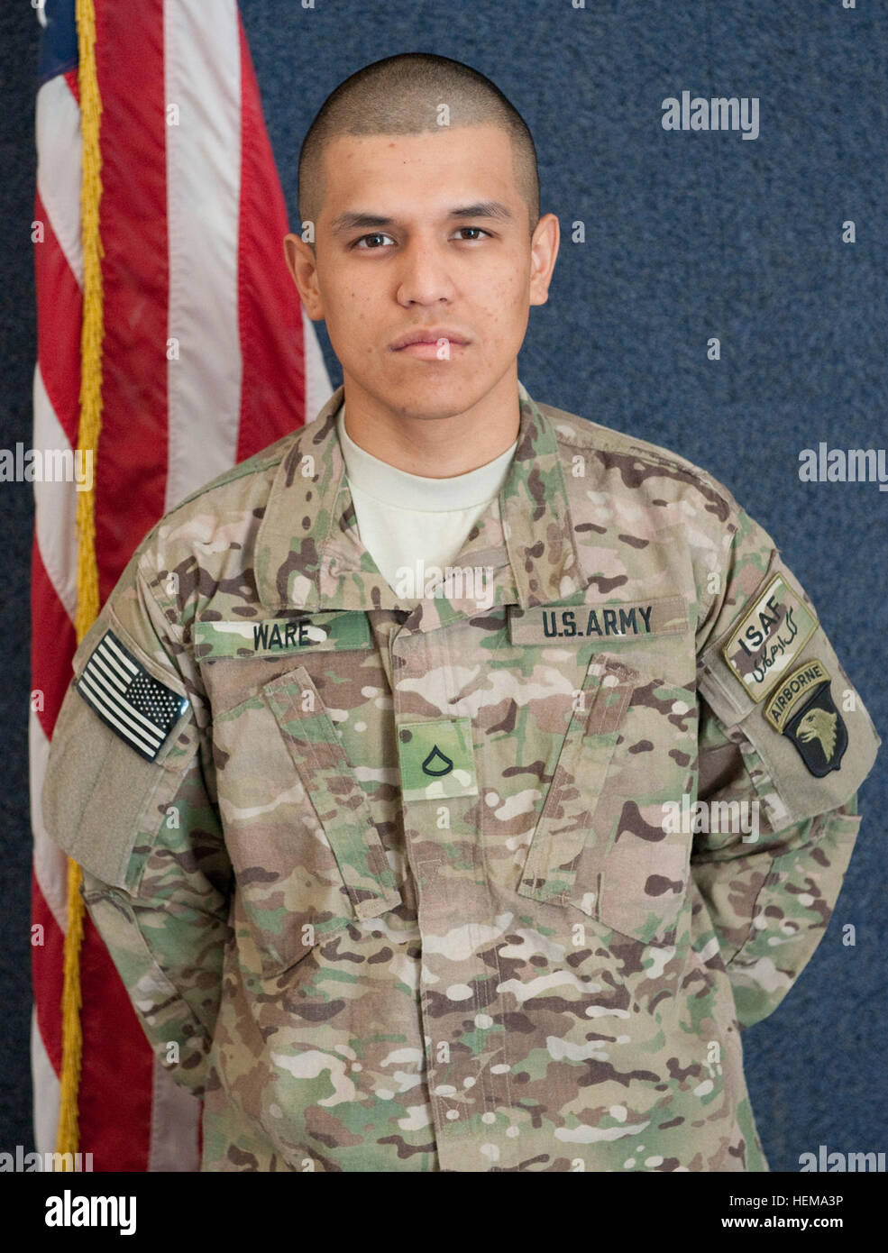 Pfc. Isaac Ware, HHC, 101st Combat Aviation Brigade joined the Army ...