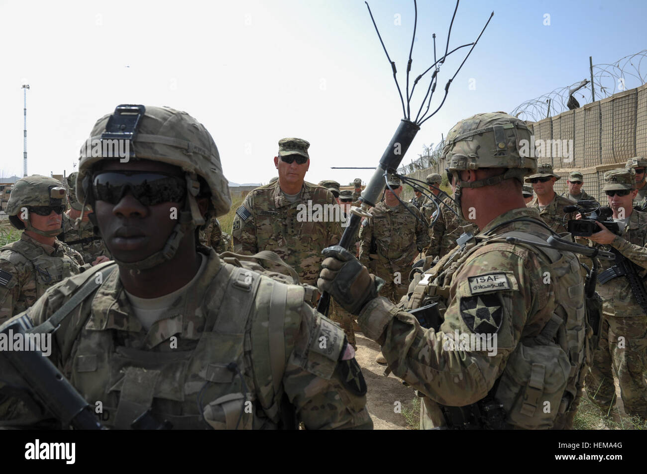 U.S. Army Chief of Staff Gen. Raymond T. Odierno observes a counter-IED ...
