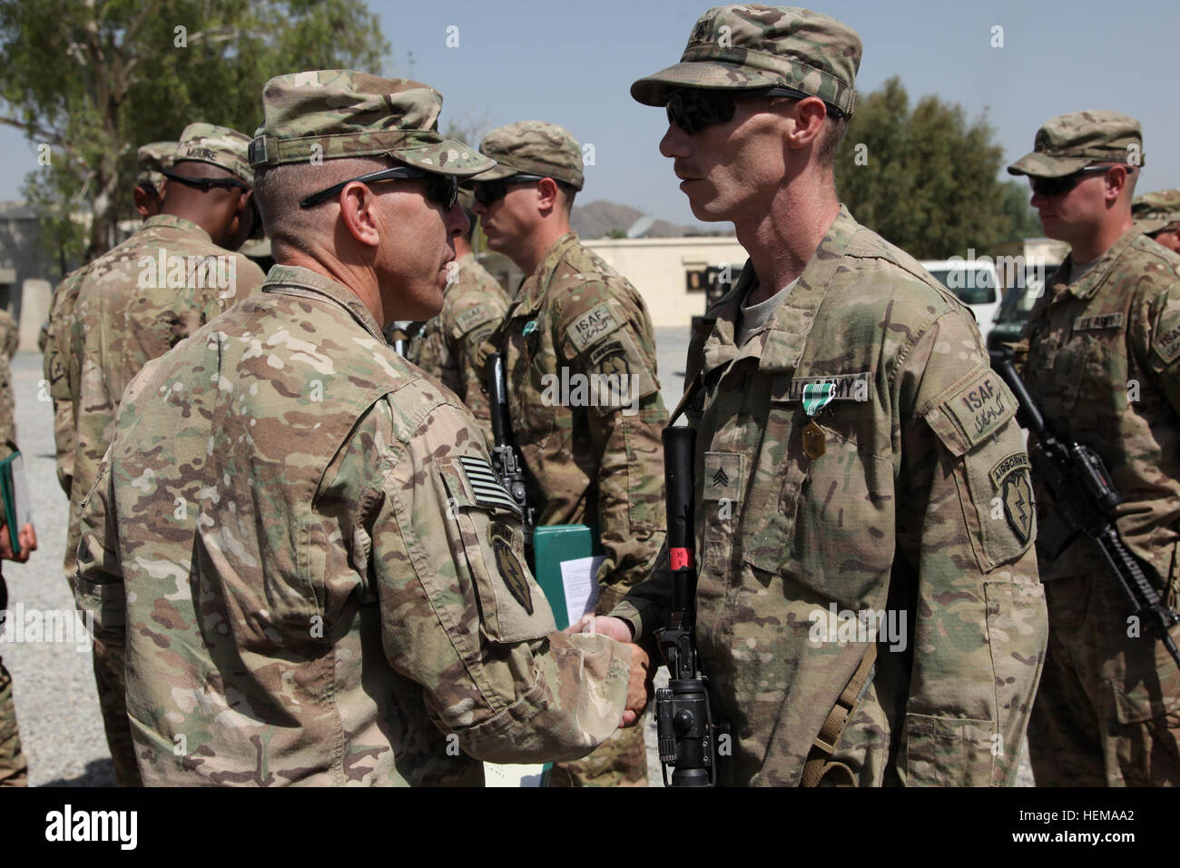 U.S. Army Sgt. Michael Burkhalter, assigned to Alpha Battery, 2nd ...