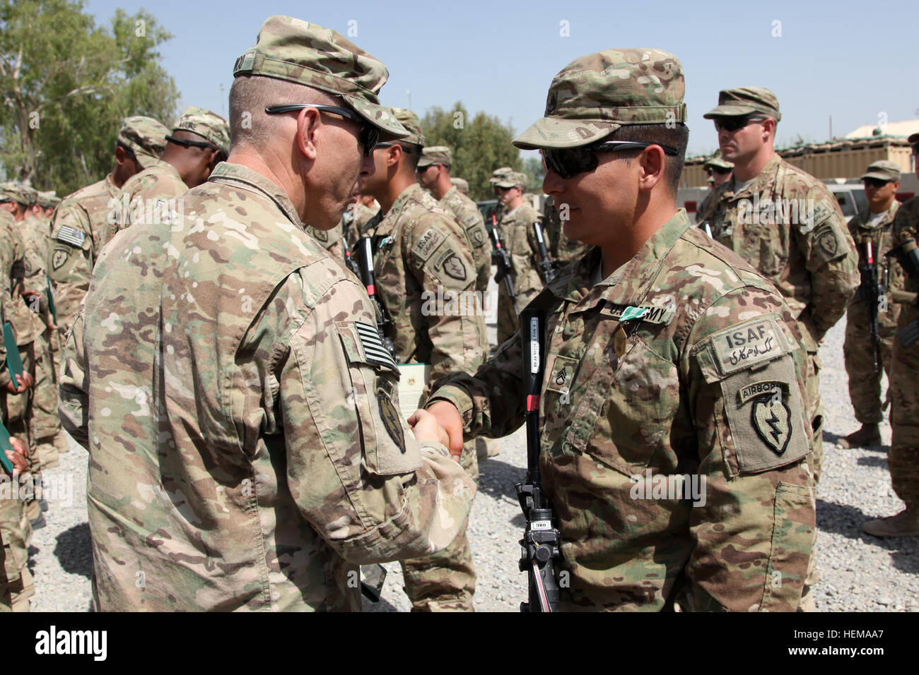 U.S. Army Staff Sgt. Victor Herrera, assigned to Alpha Battery, 2nd ...