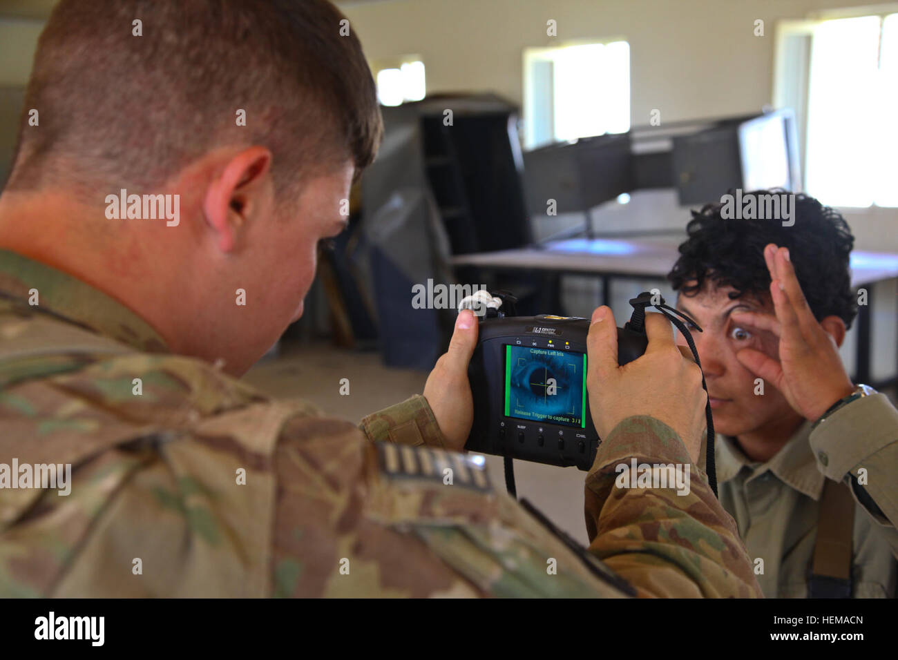 U.S. Army Cpl. Christopher Tees with the 978th Military Police Company ...