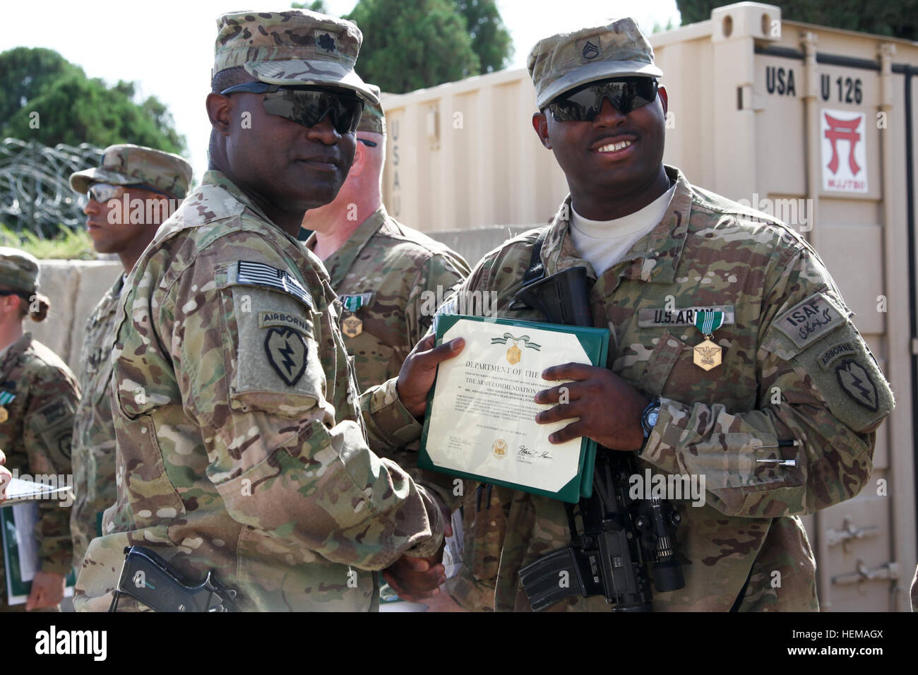 U.S. Army Staff Sgt. Sutton with 425th Brigade Special Troops Battalion ...