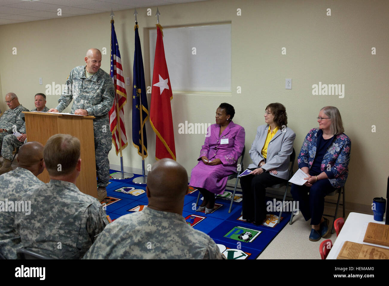 Col. Ivan Denton, garrison commander of Camp Atterbury Joint Maneuver ...