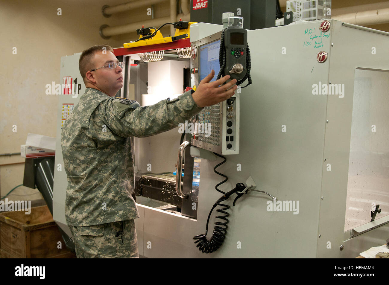 Sgt. James Flohr, machine shop sergeant, 542nd Support Maintenance ...