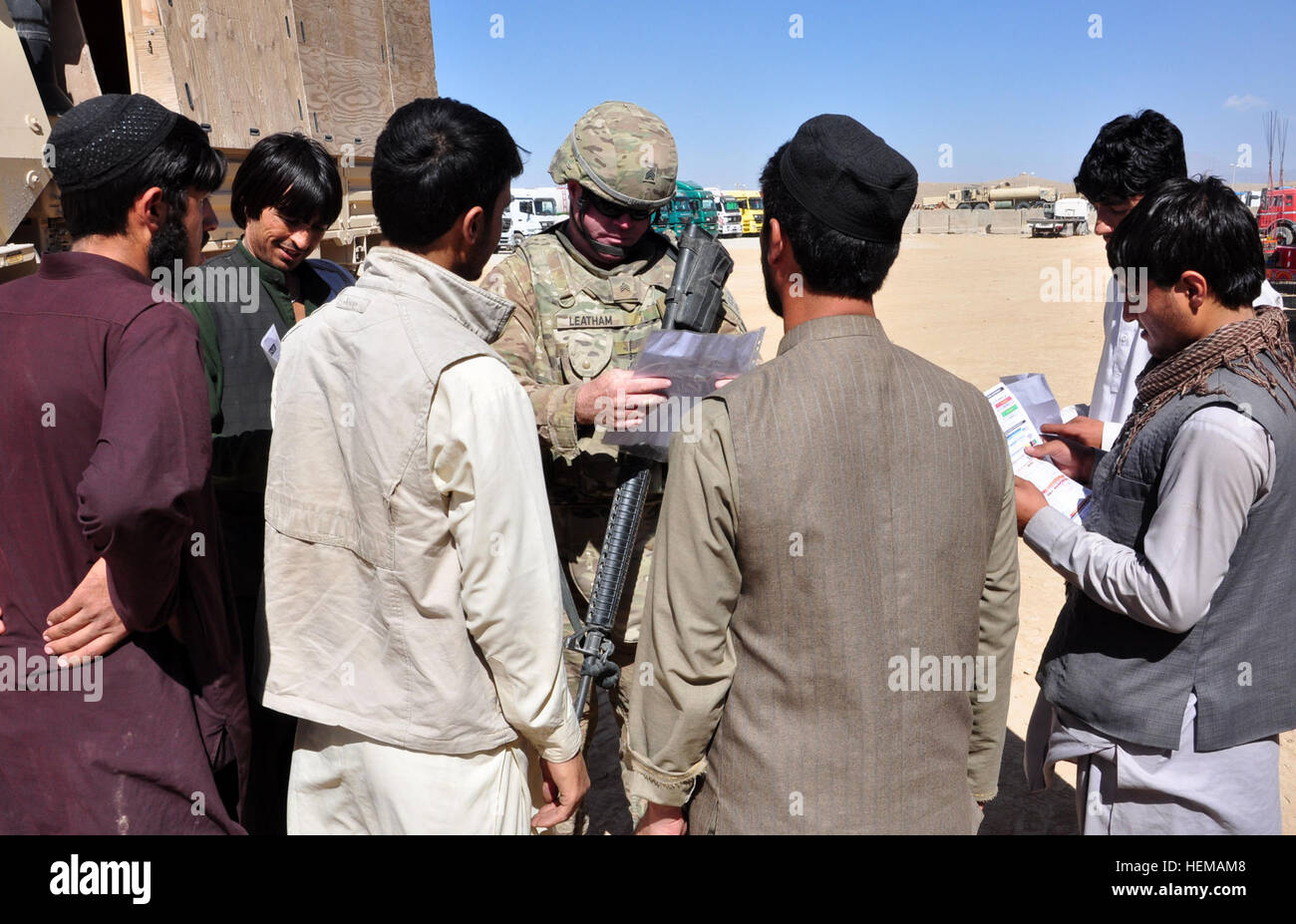 Sgt. Douglas Q. Leatham, a movement noncommissioned officer with the ...