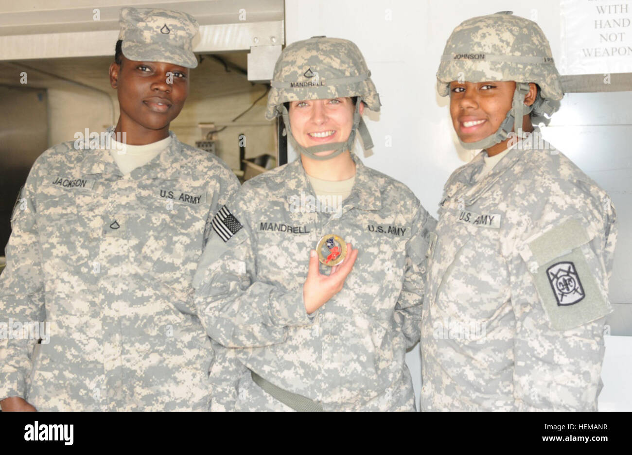 CAMP CARROLL, South Korea— Army Pfc’s Simone Jackson, Tara Mandrell ...