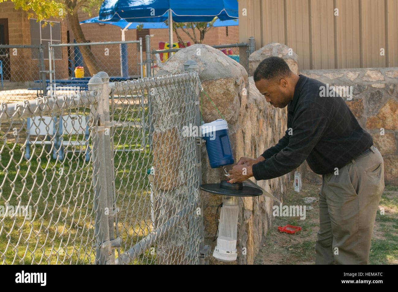 Raymond Randle, environmental health technician, Fort Bliss ...