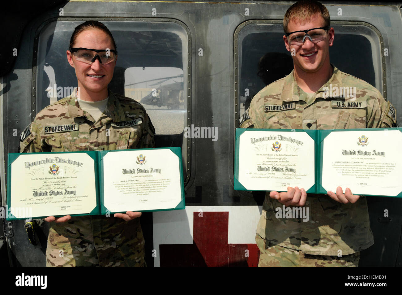 Two U.S. Army medics from the 5th Battalion, 20th Infantry Regiment re ...