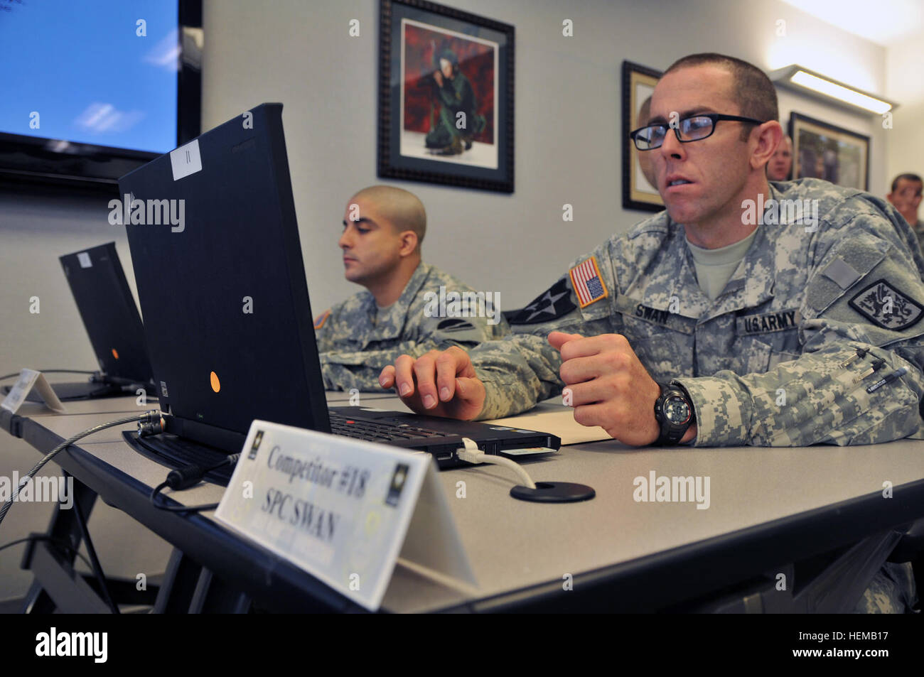 Staff Sgt. Jeffrey Rios (left), assigned to the 78th Training Division ...