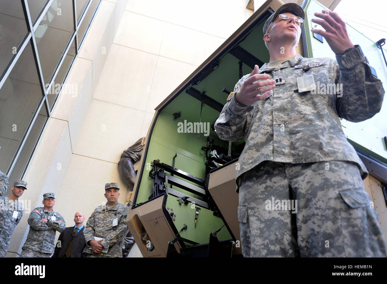 Army Capt. Kevin Schierholz, light tactical vehicle system integrator ...