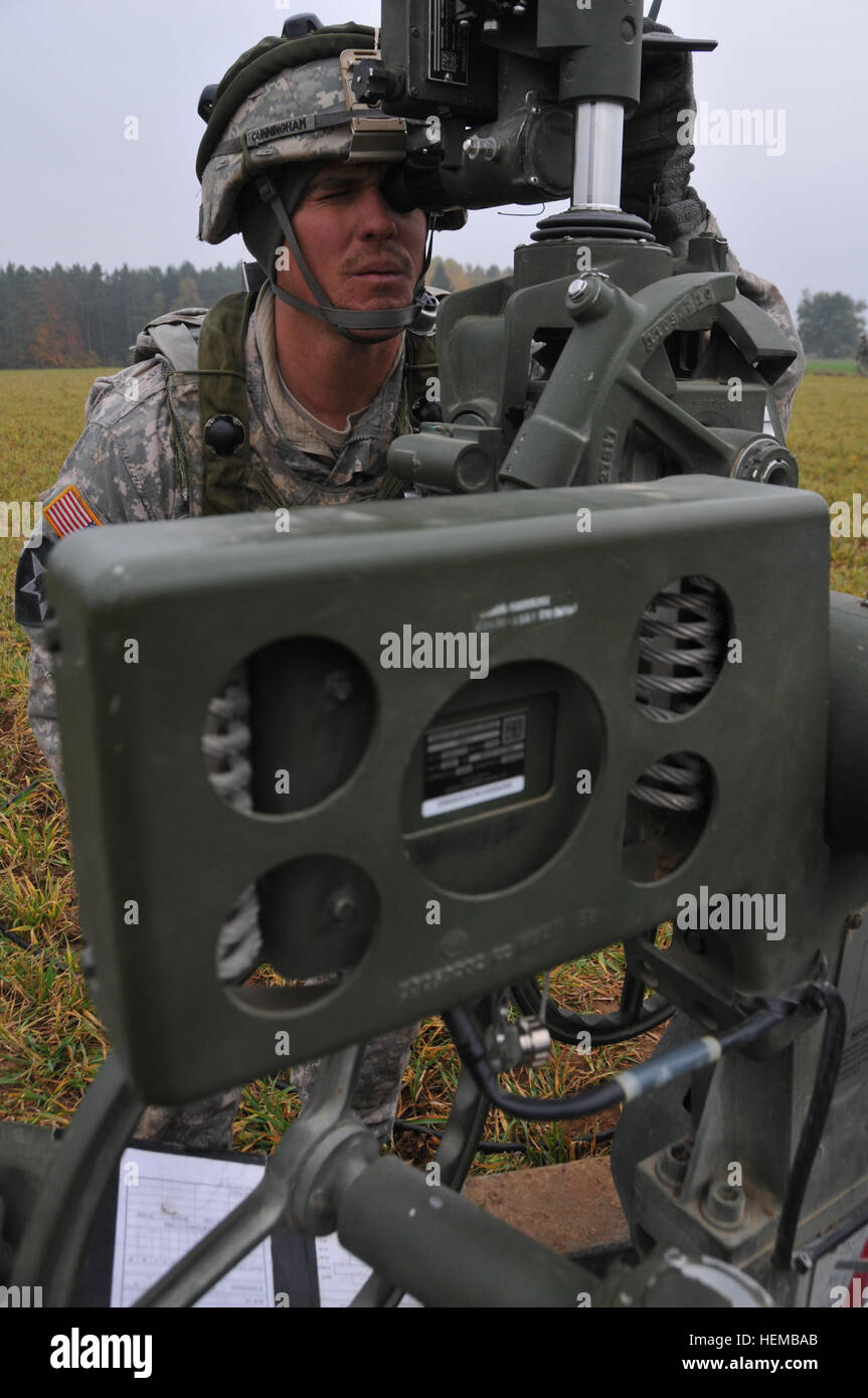 U.S. Army Sgt. Scott Cunningham from Alpha Battery, Field Artillery ...