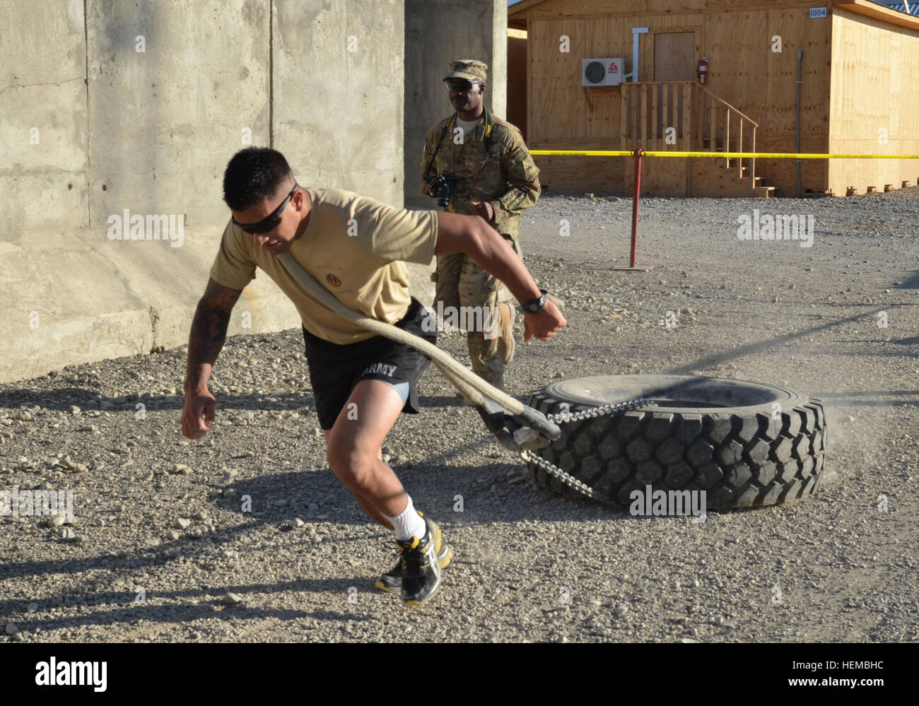 U.S. Army Spc. Alexis Cano, an intelligence analyst with Combined Joint ...