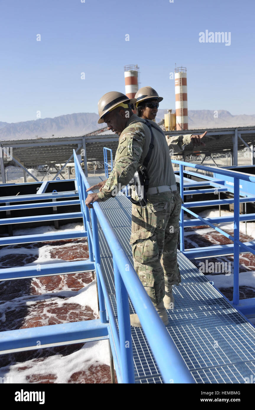 Lori Gardner, Tarin Kowt Resident Office resident engineer, discusses ...